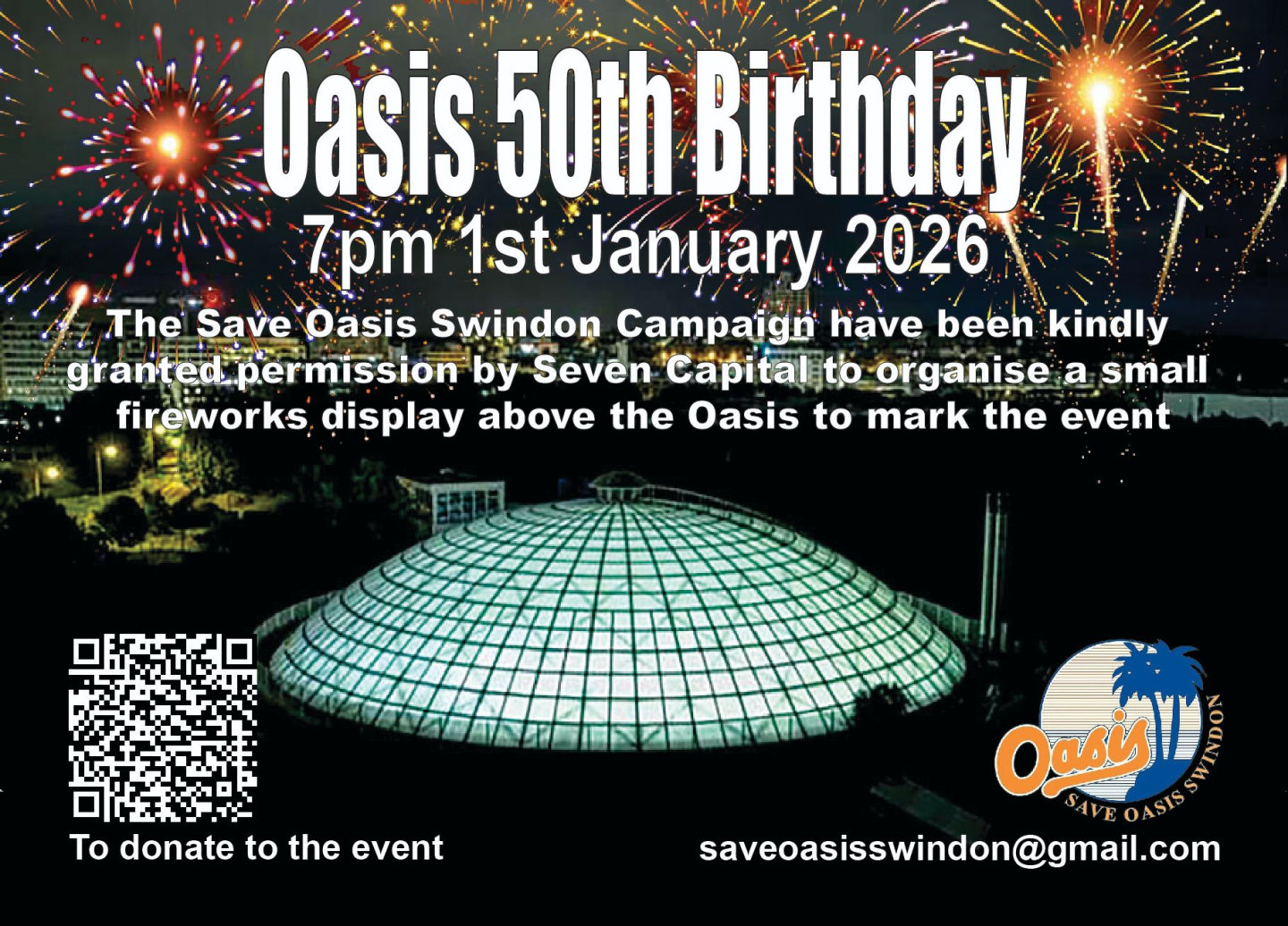 Save Oasis Campaign reaches first milestone to celebrate 50th ...
